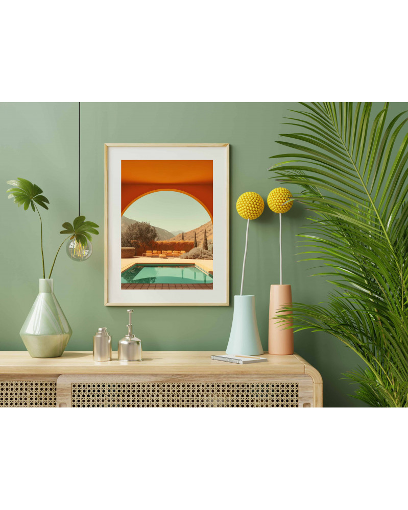 Poster - Villa California 10 (30x40 cm) - Hartman AI